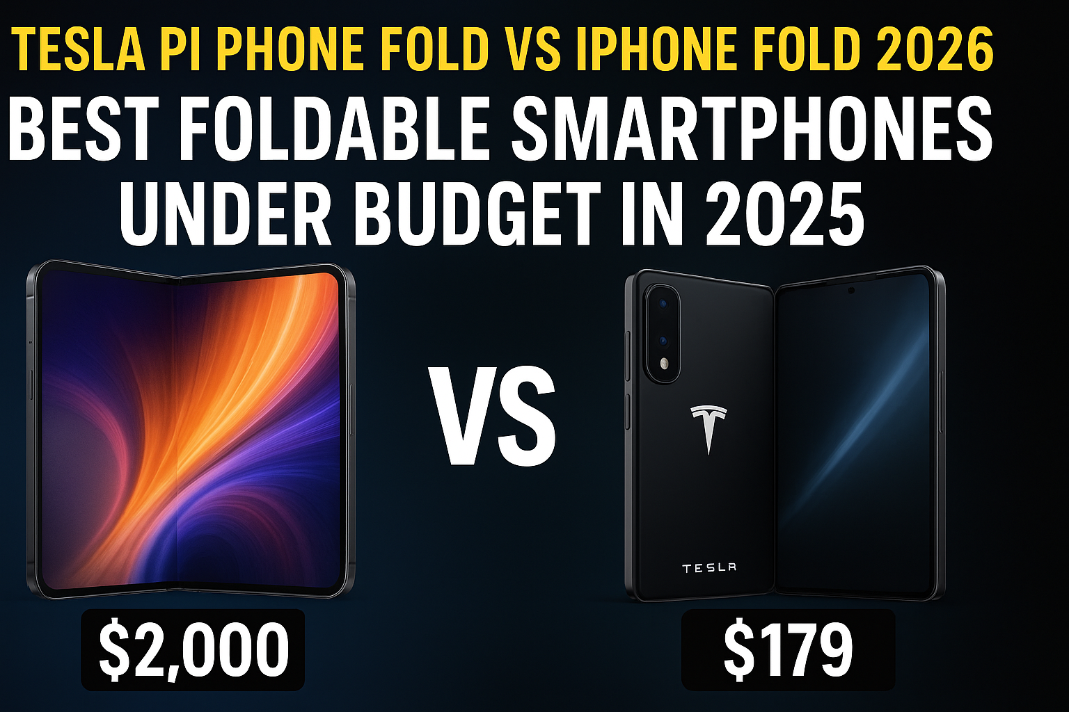 Tesla Pi Phone Fold vs iPhone Fold 2026 – Best Foldable Smartphones 2025